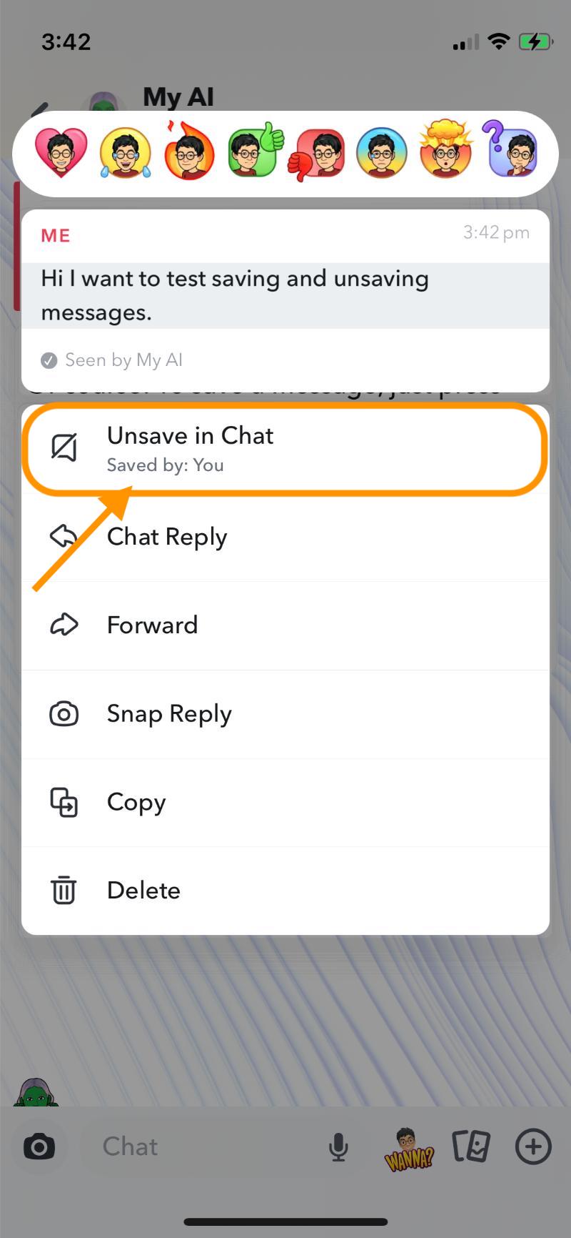 How to unsave Snapchat messages with unsaving tips